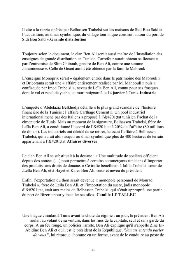 Mafia trabelsi | PDF