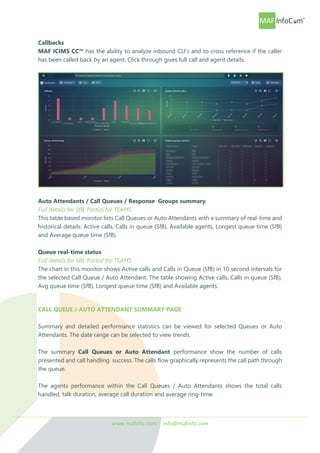 MAF ICIMS™ - microsoft teams real time agent precence and call queues ...