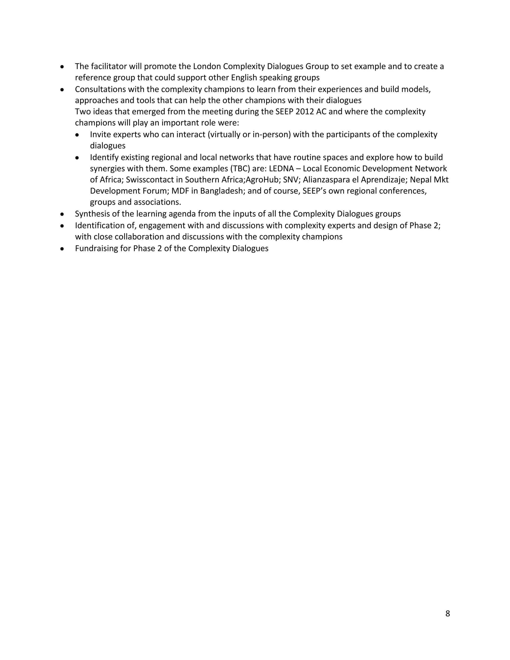 Mafi Work Plan 2013, short version (March 2013) | DOCX