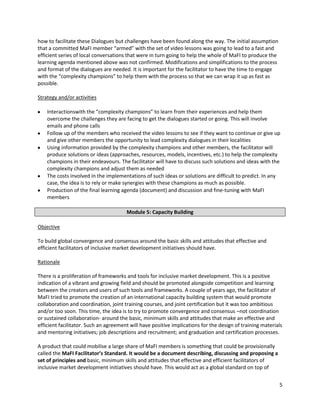 Mafi Work Plan 2013, short version (March 2013) | DOCX