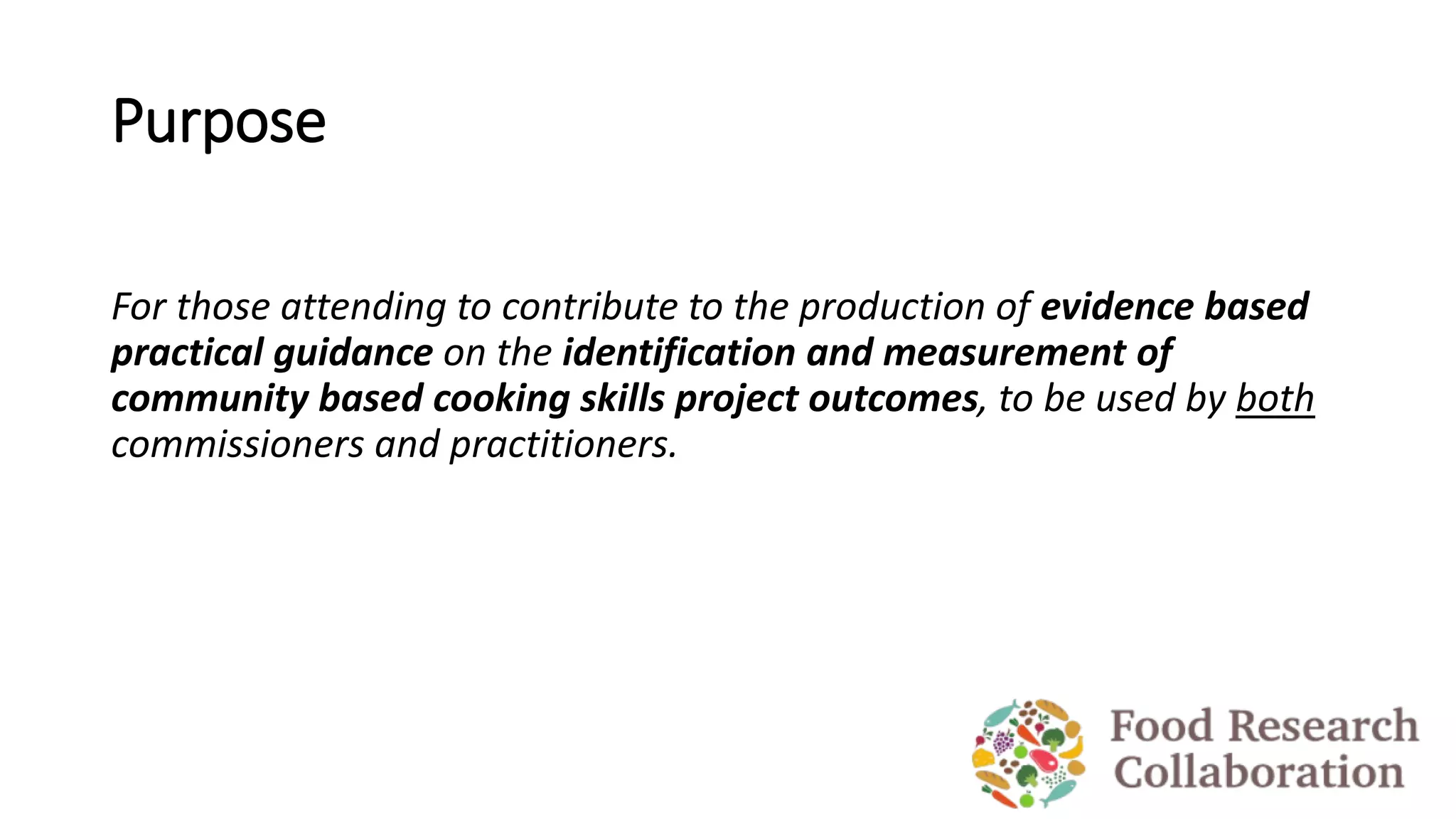 FRC cooking skills workshop | PPT