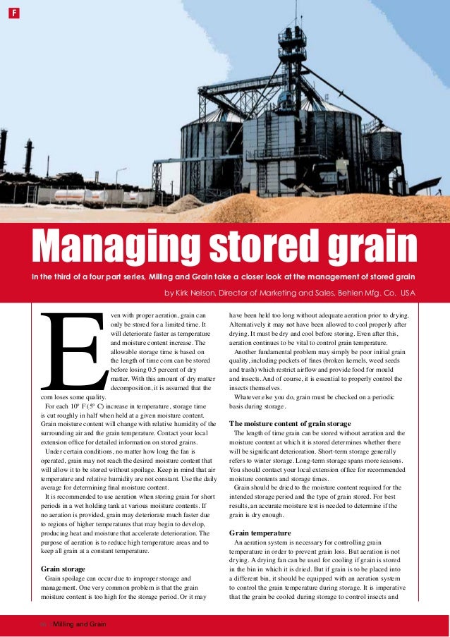 Managing Stored Grain