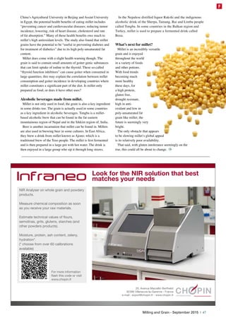 Millet - protein rich, versatile and gluten free | PDF