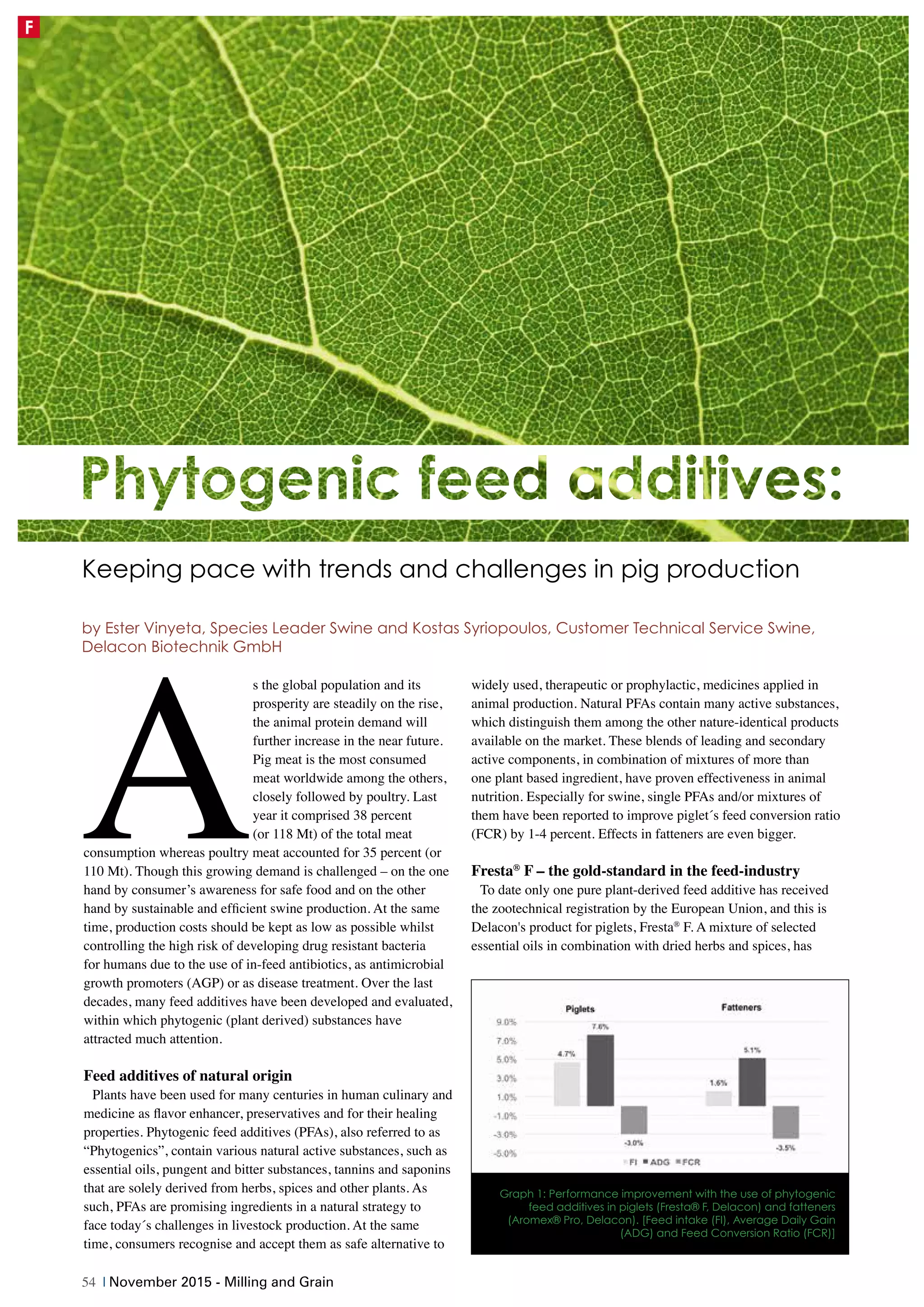 Phytogenic feed additives: Keeping pace with trends and challenges in ...
