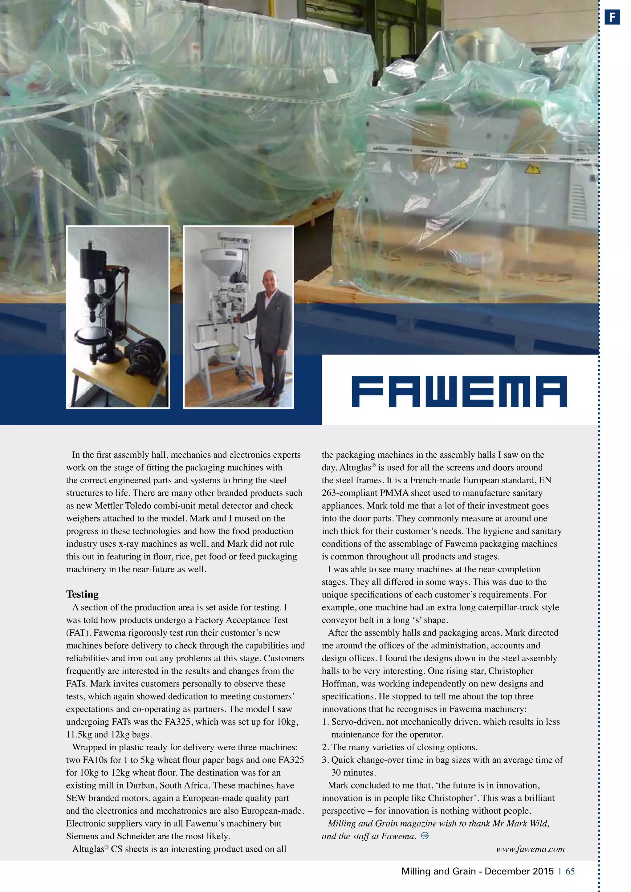 Industry profile: Fawema | PDF