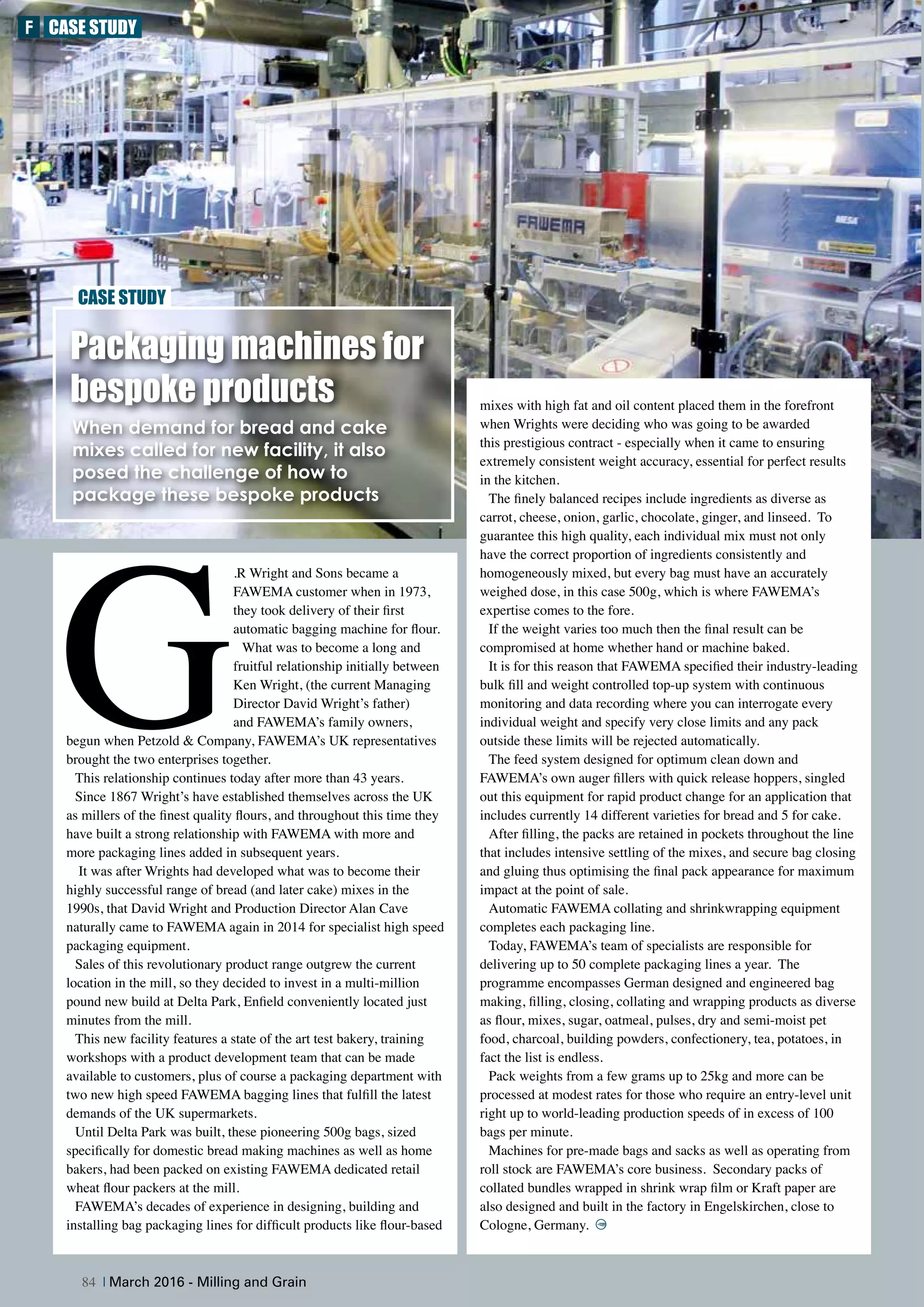 CASE STUDY: Packaging machines for bespoke products | PDF
