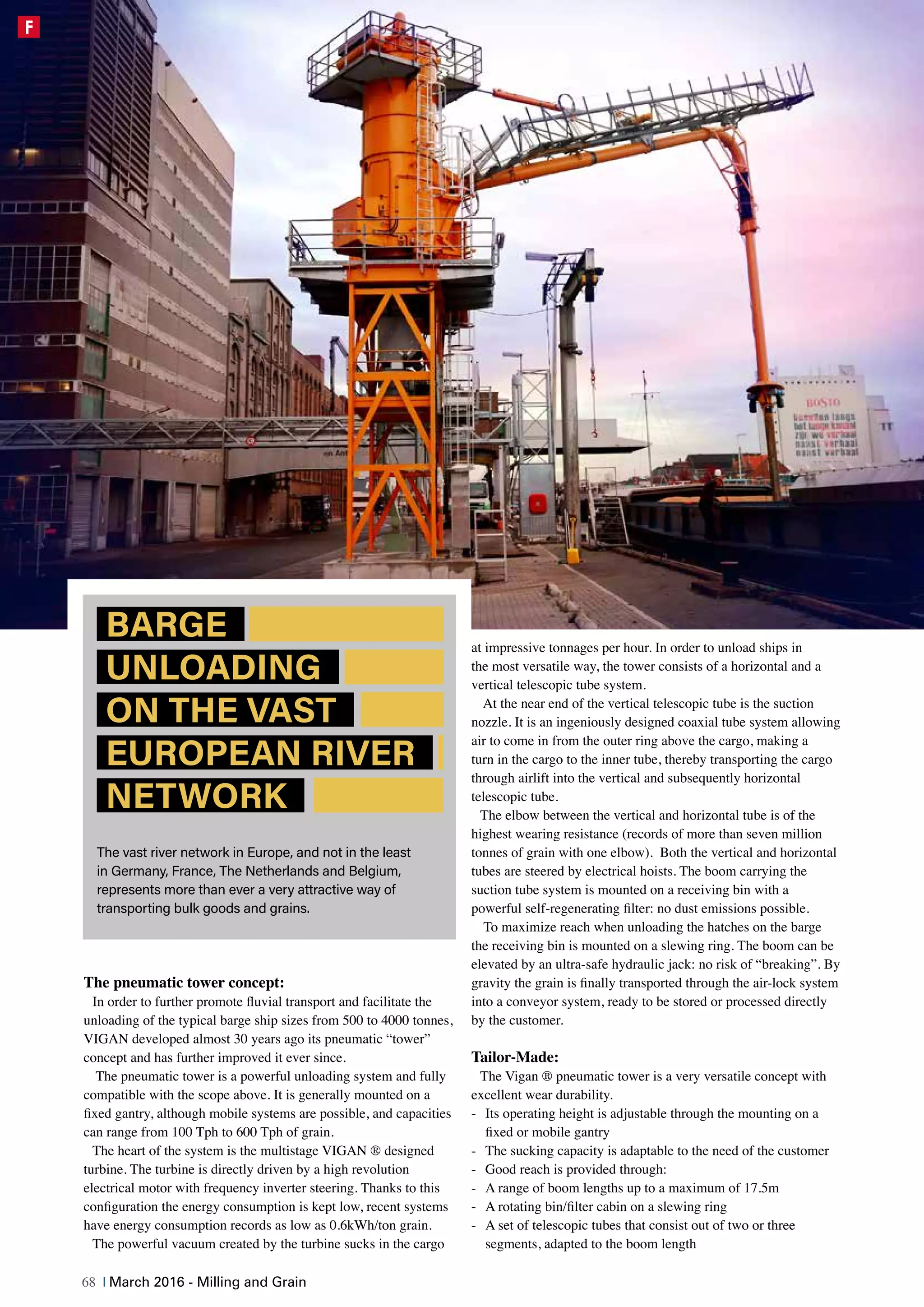 BARGE UNLOADING ON THE VAST EUROPEAN RIVER NETWORK | PDF