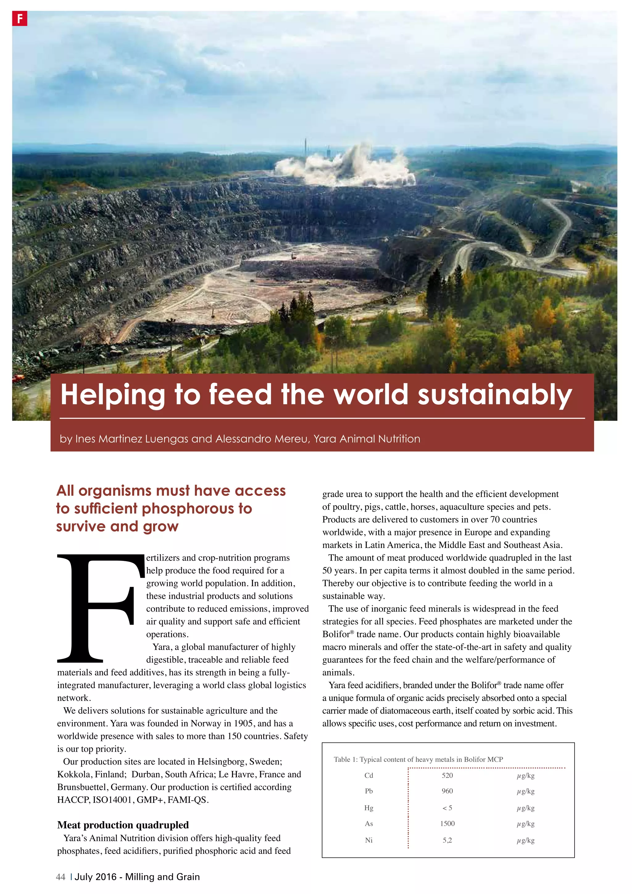 Helping to feed the world sustainably | PDF