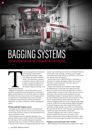 Bagging systems - achieving increased efficiency through detailed ...
