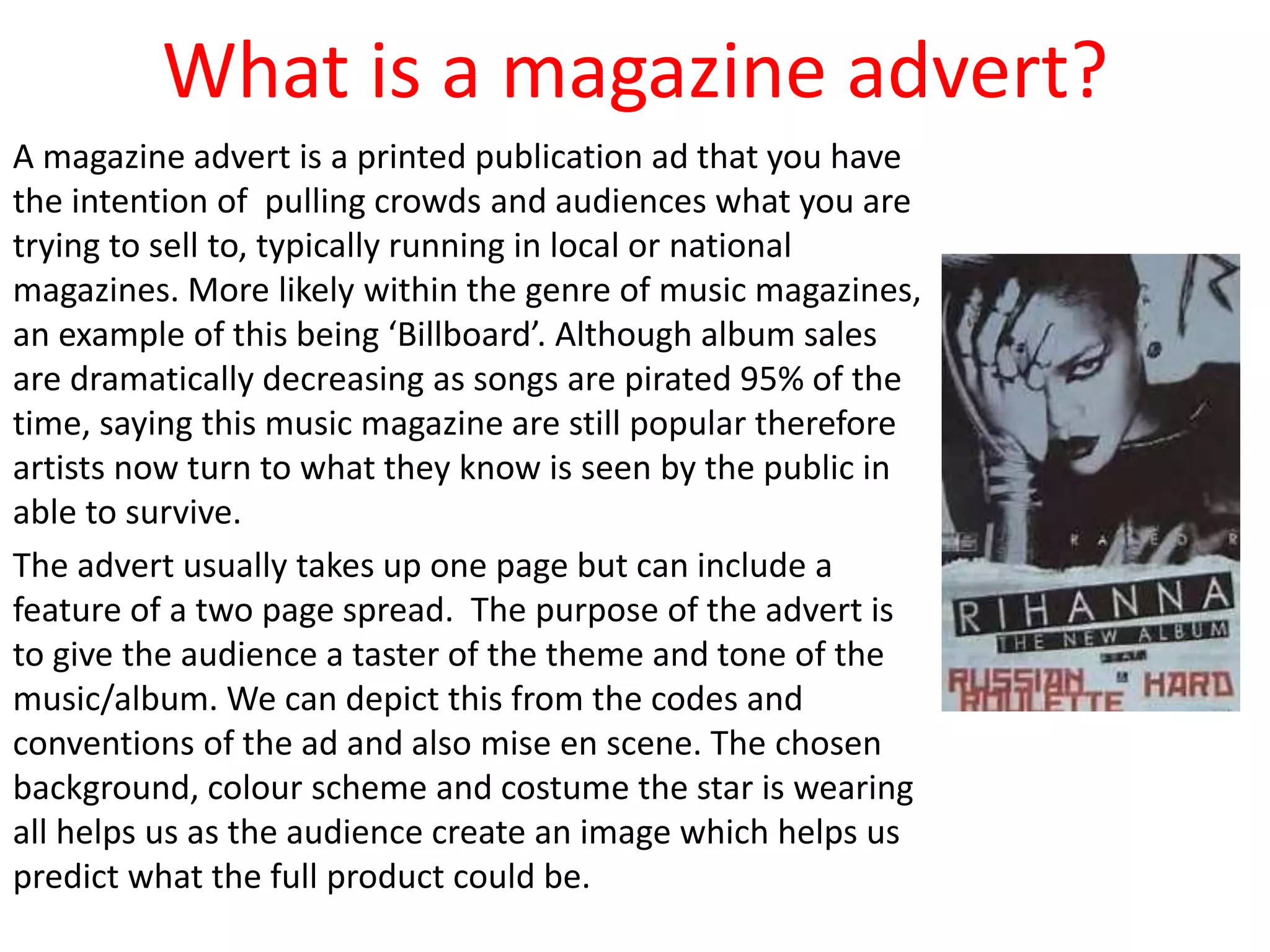 Importance of a Mag ad | PPTX