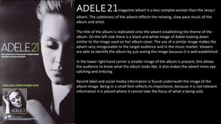 Magazine Advert Analysis | PPT