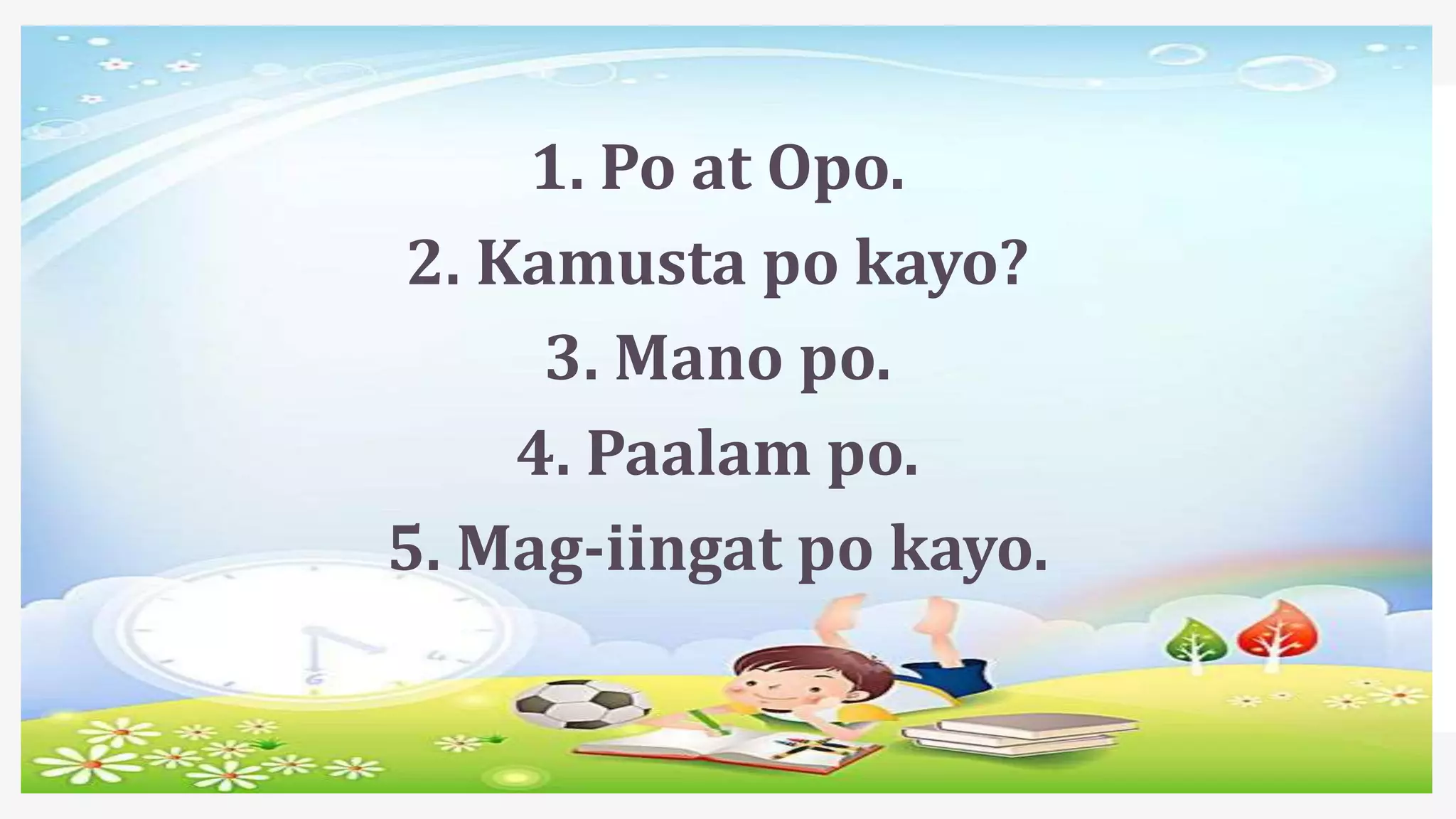 Magagalang na Pananalita | PPTX