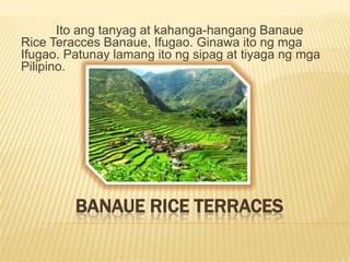 Magagandang Tanawin Sa Pilipinas