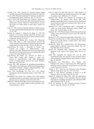 Magalhães, et al. 2006. biological and biochemical properties of the ...
