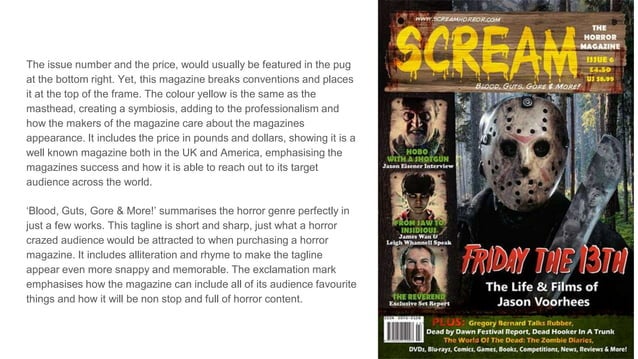 Scream Magazine Analysis | PPT