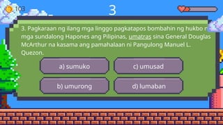 Pilipinas, Dagok, at Pamumukadkad sa Ilalim ng Panahon ng Pananakop ng ...