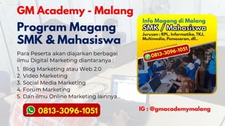 Magang smk jurusan perkantoran terdekat di malang | PDF