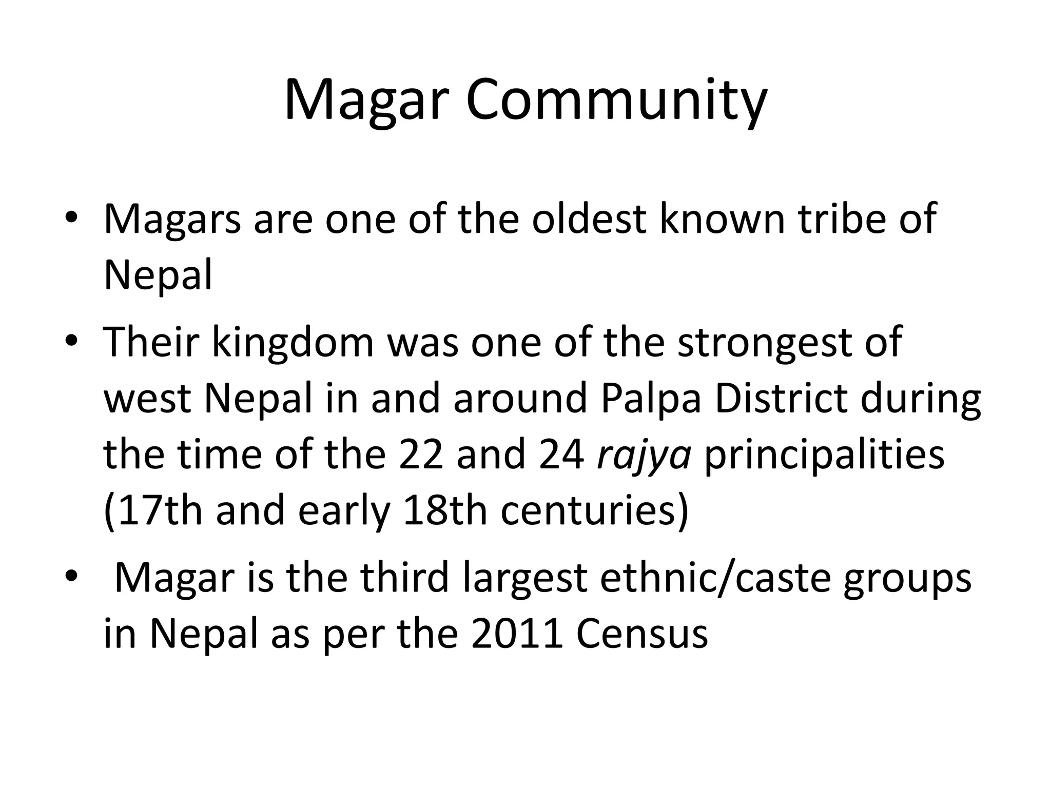 Magar house slide | PDF