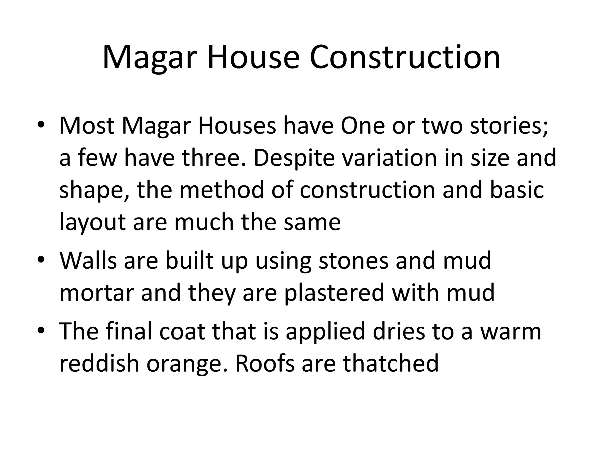 Magar house slide | PDF