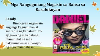 MAGASIN (Grade 8) FILIPINO | PPTX