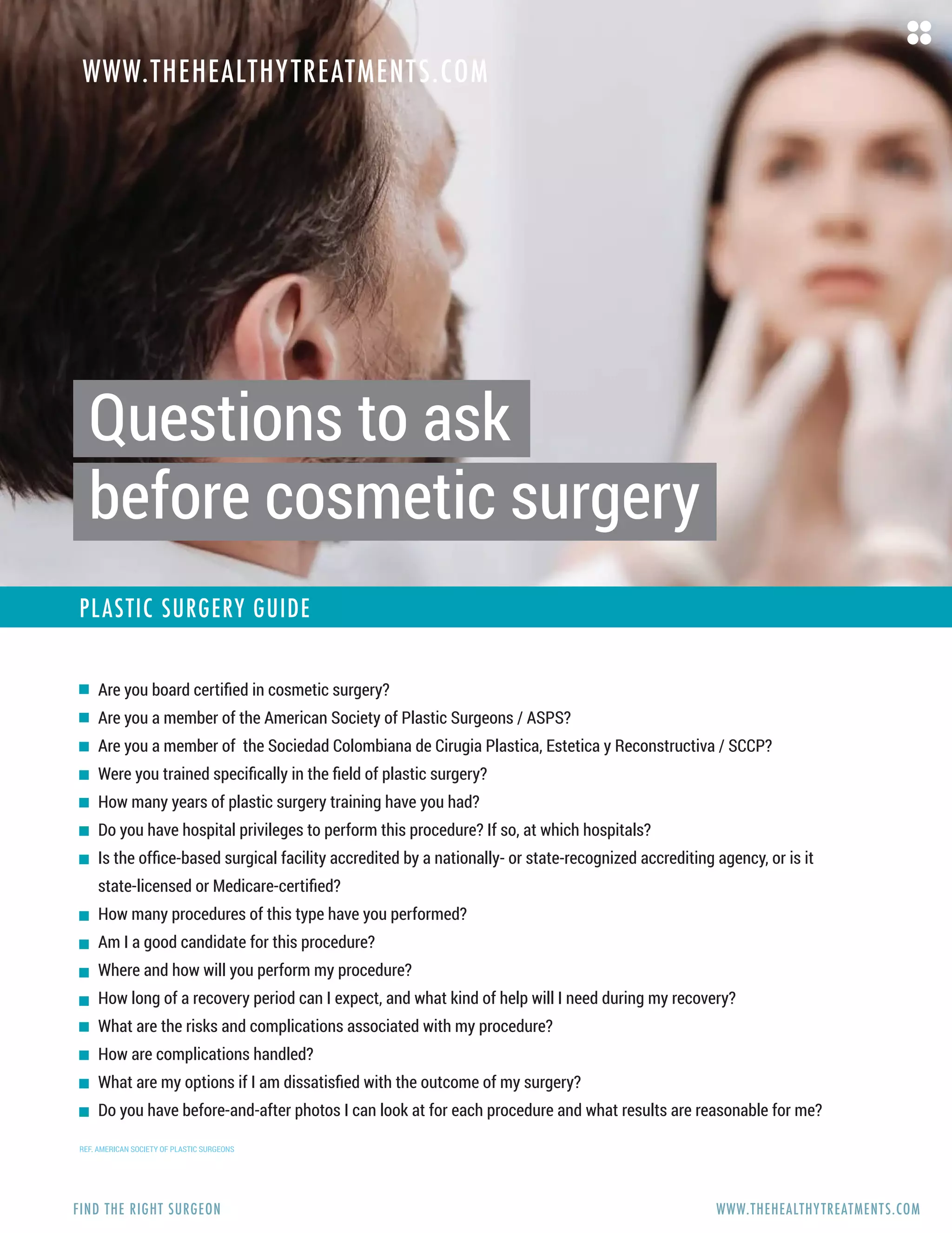 Plastic Surgery Guide | PDF