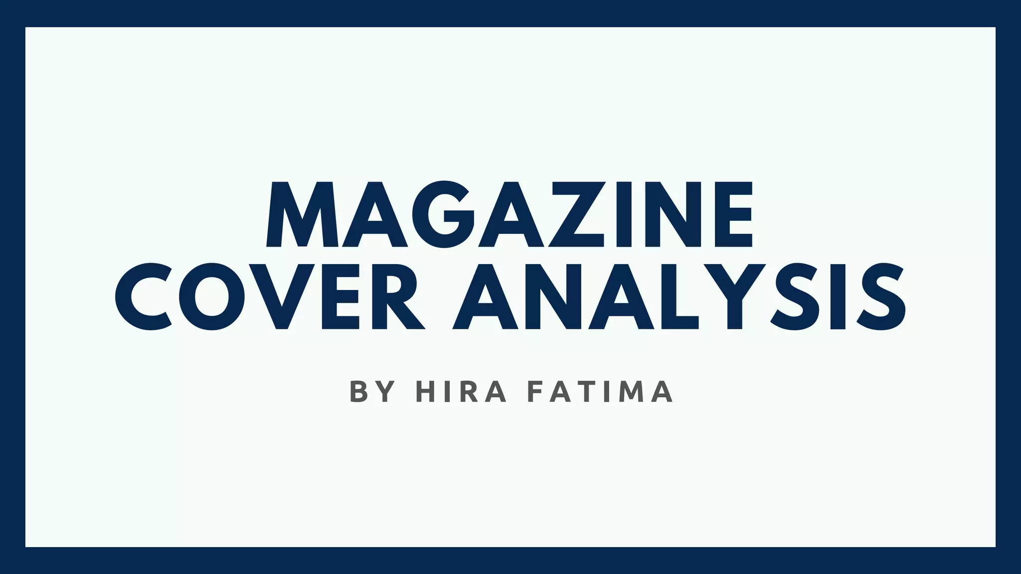 Magazine cover-analysis | PDF