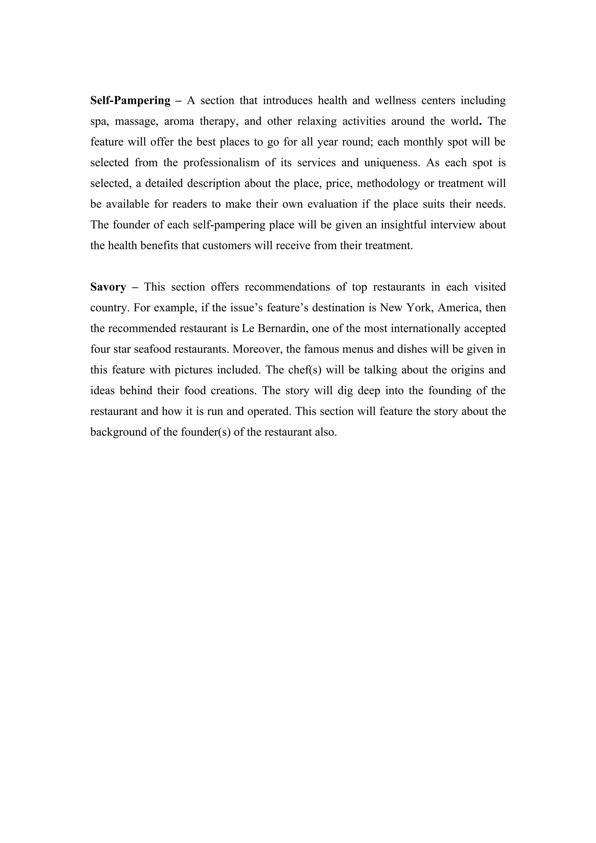 "Simply Extraordinary" Magazine Proposal | DOC