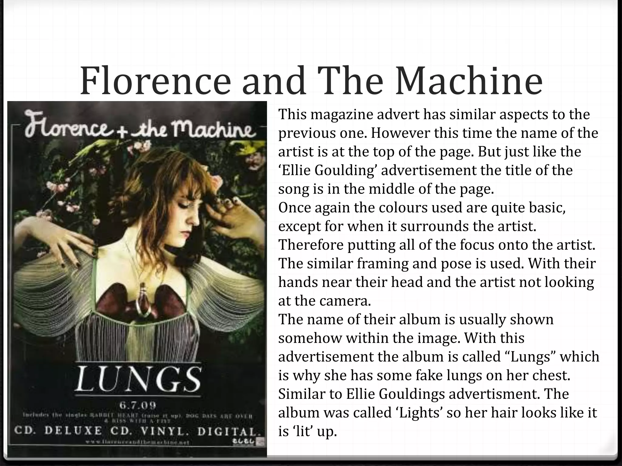 Magazine advertisements of albums | PPTX