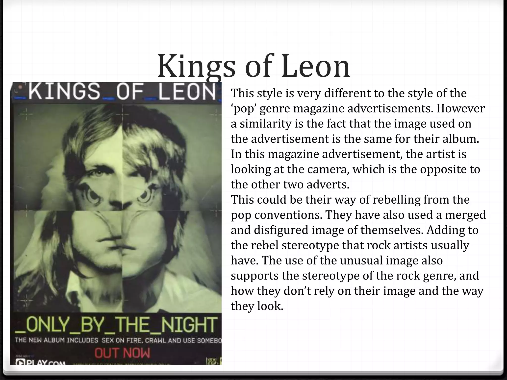Magazine advertisements of albums | PPTX