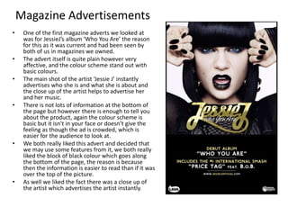 Magazine advertisements research | PPT