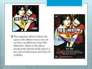 Magazine album advert research | PPT