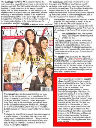 Magazine analysis | PPT