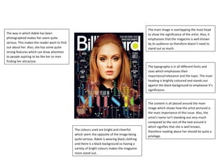 Analysis of Magazines | PPT