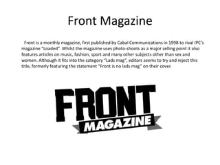 Magazine analysis | PPTX