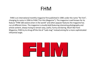 Magazine analysis | PPTX