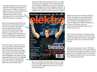 Magazine analysis | PPTX