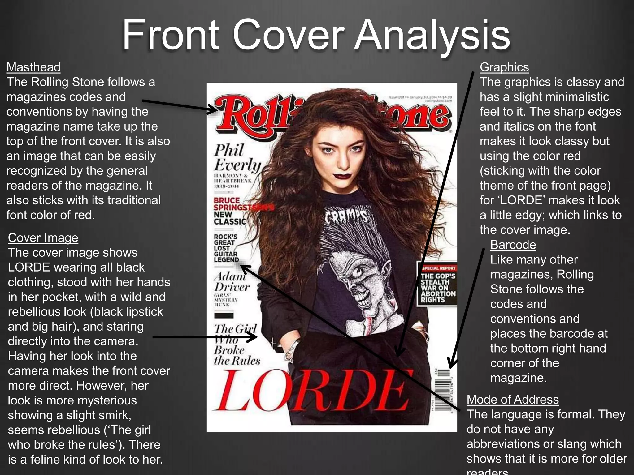 Magazine analysis | PPTX