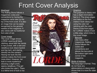 Magazine analysis | PPTX