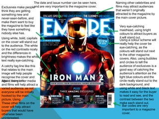 Magazine Cover analysis | PPT