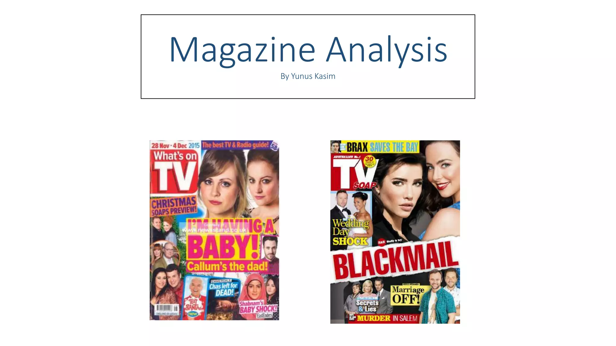 Magazine analysis | PPT