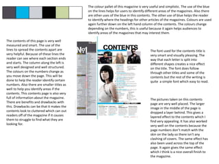 Magazine analysis | PPTX