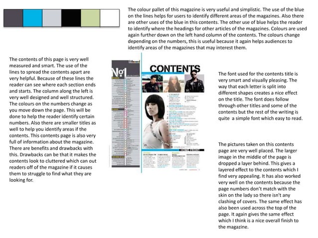 Magazine analysis | PPTX