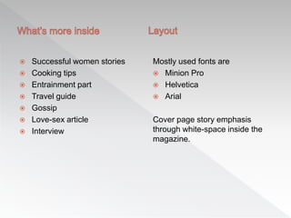 Femina - Magazine analysis | PPT