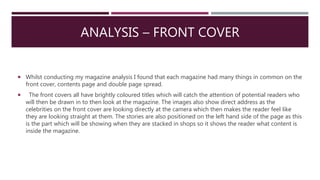 Magazine analysis | PPTX