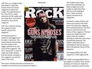 Music magazine analysis | PPTX