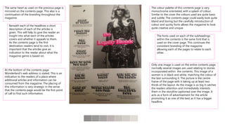 Magazine analysis cover, contents and double page spread | PPT