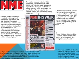 Magazine analysis q, kerrang, nme | PPTX | Desktop Publishing ...