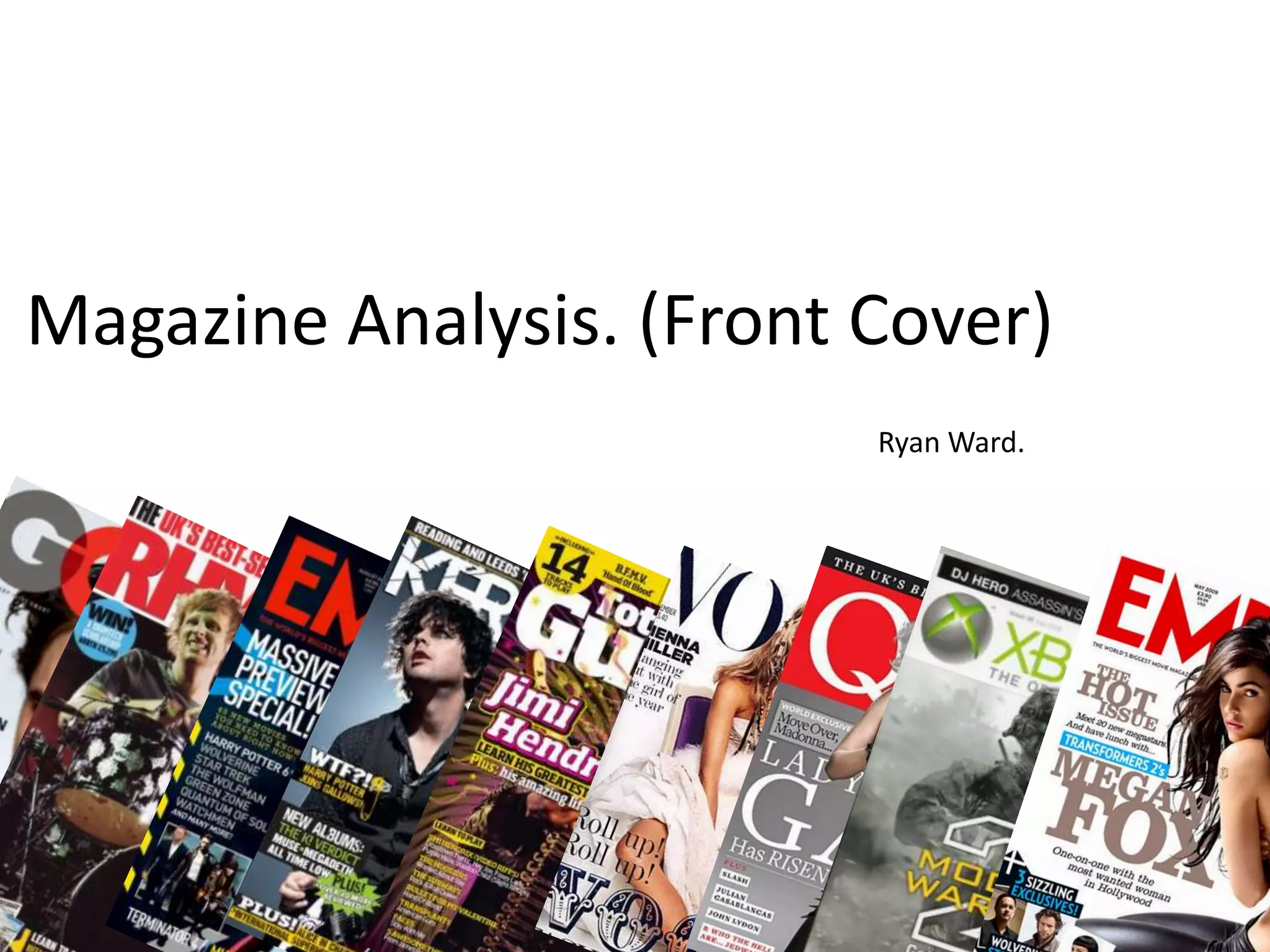 Magazine Analysis (Front Cover) | PPTX