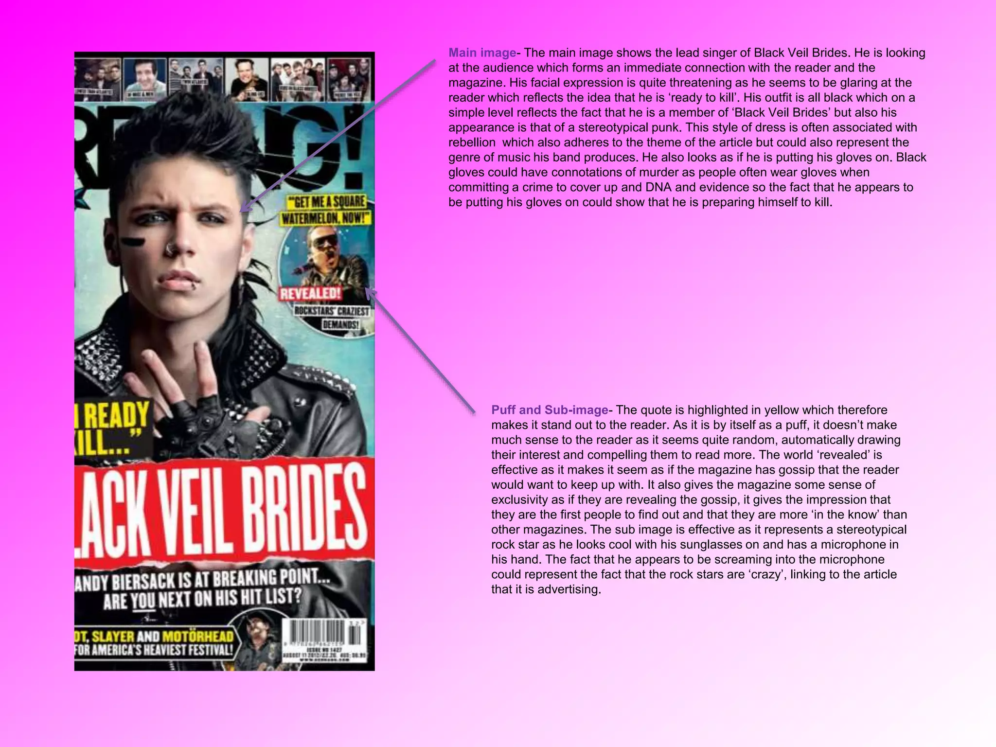 Magazine analysis- Media Coursework | PPTX