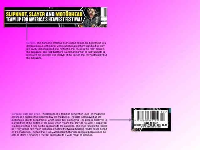 Magazine analysis- Media Coursework | PPTX